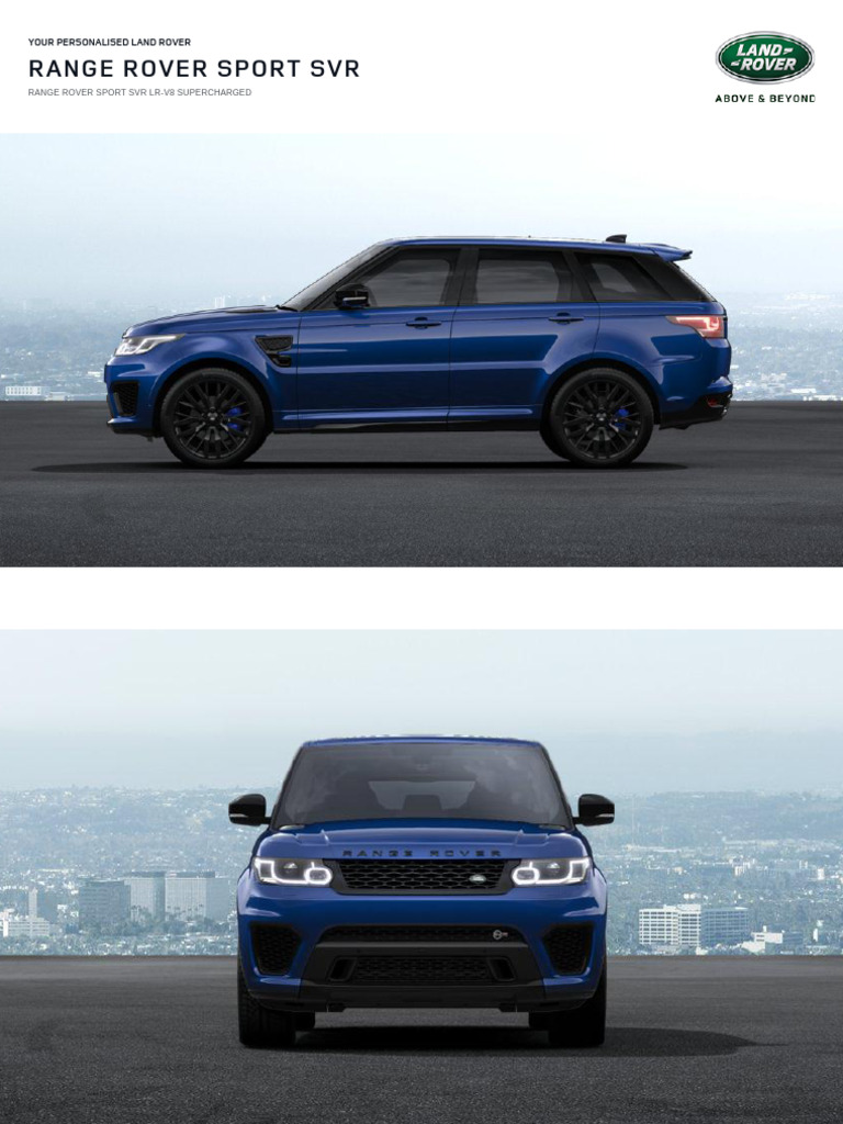 Landrover RANGE ROVER SPORT SVR | PDF | Trailer (Vehicle) | Automotive ...