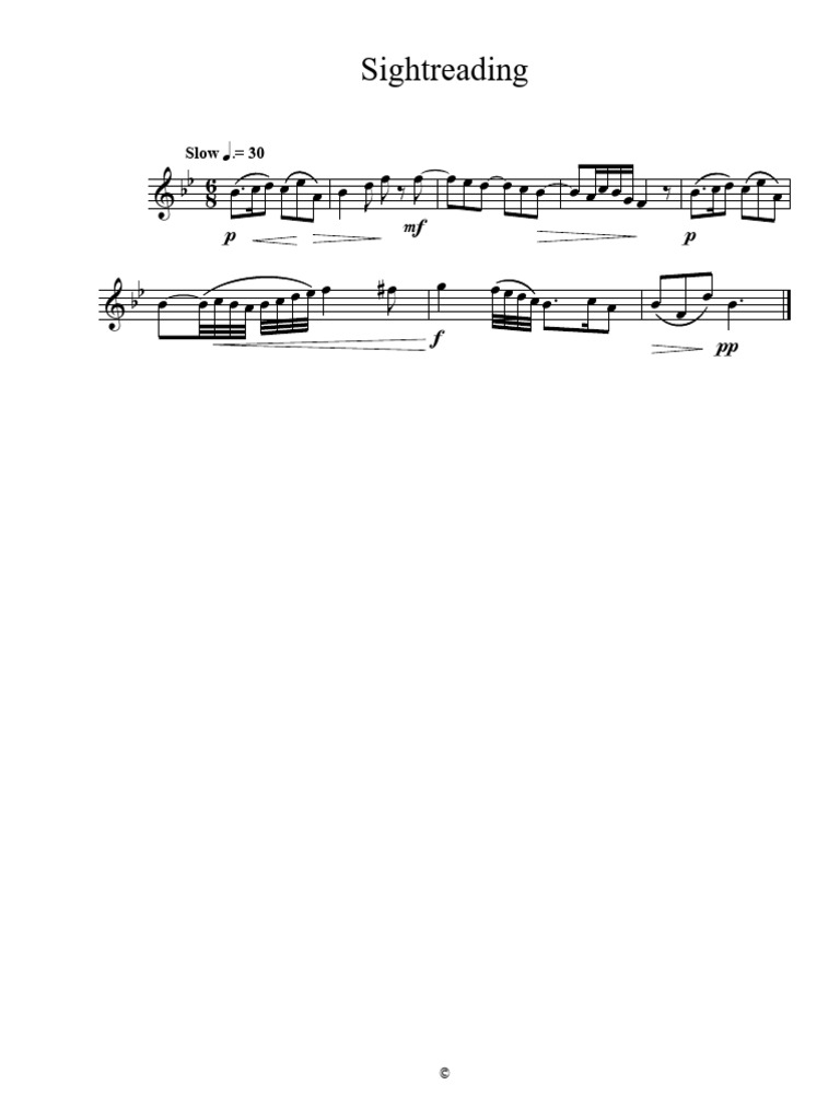 Disney Audition Sightreading | PDF