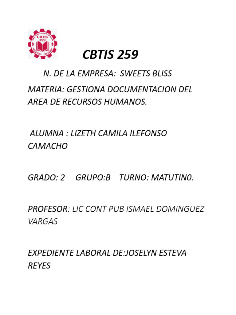 Cbtis 259 | PDF