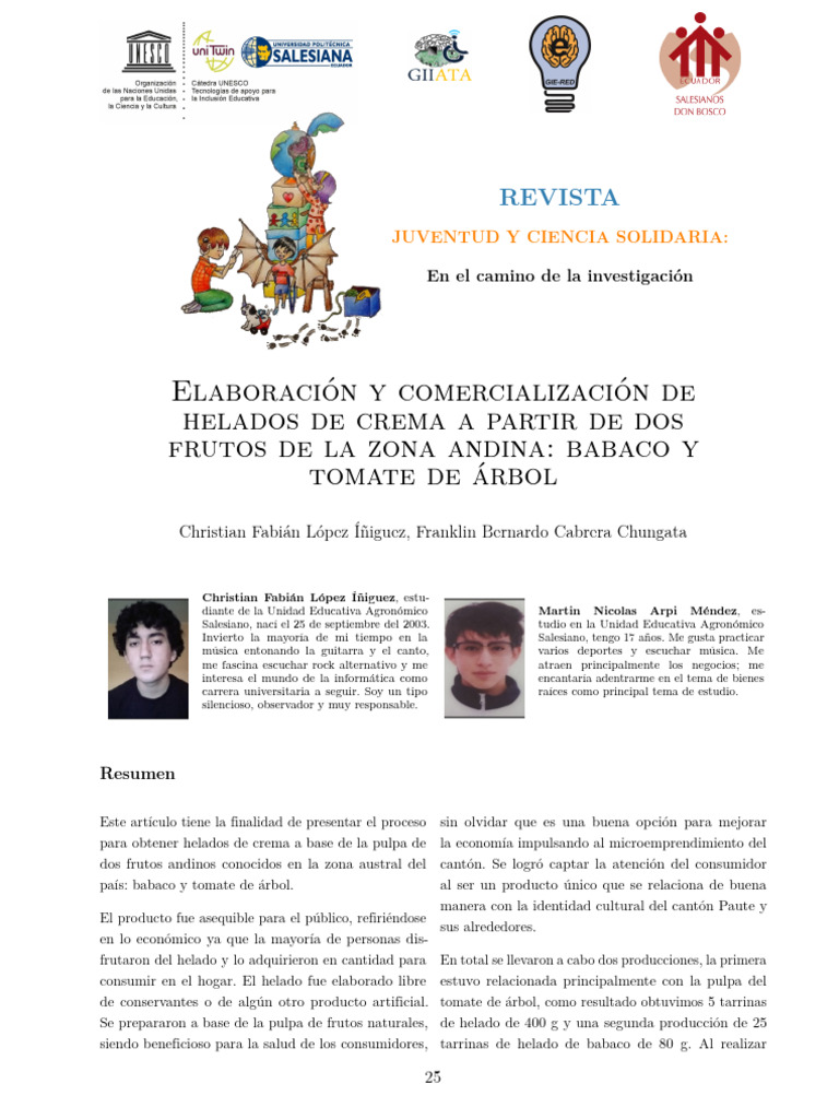 Rev Juv Cie Sol 0705 | PDF | Helado | Crema