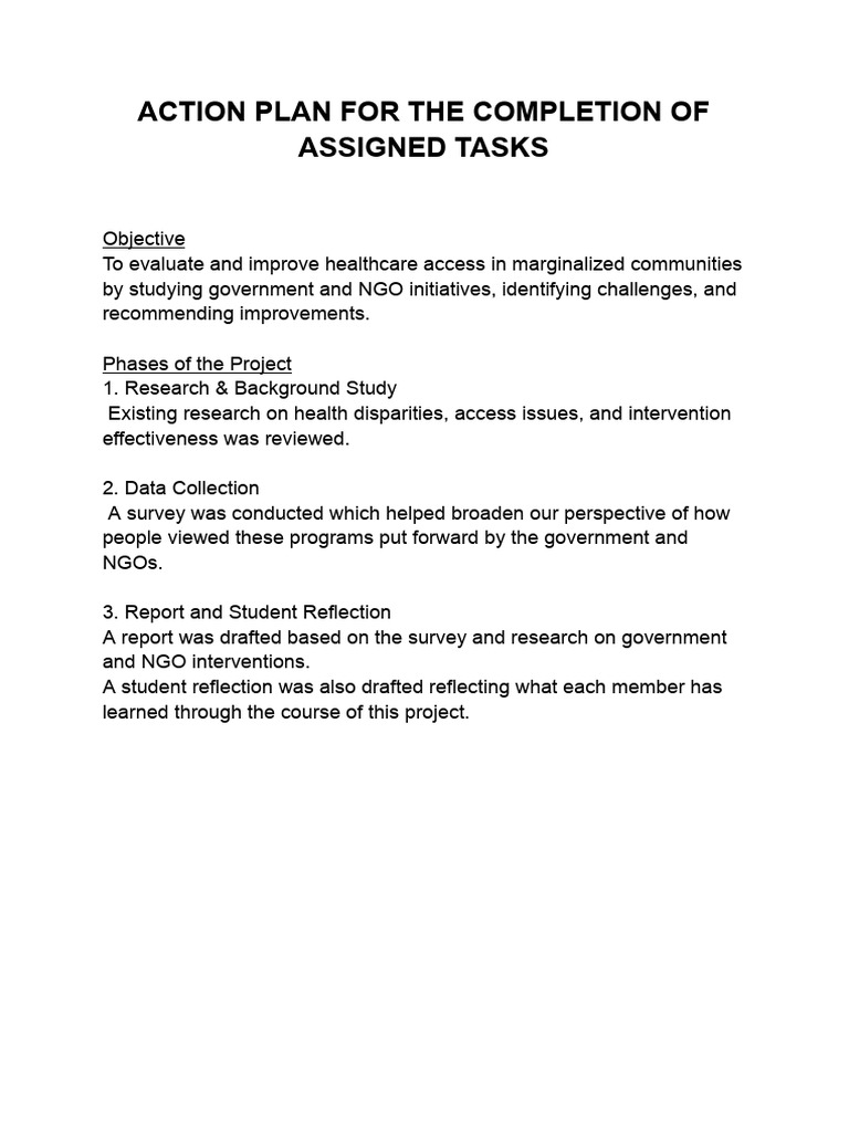 Action Plan (2) | PDF