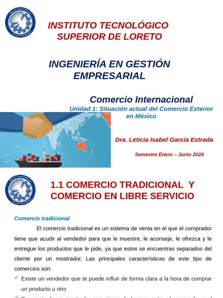 Unidad 1 Situación Actual Del Comercio Exterior en Mexico | PDF ...