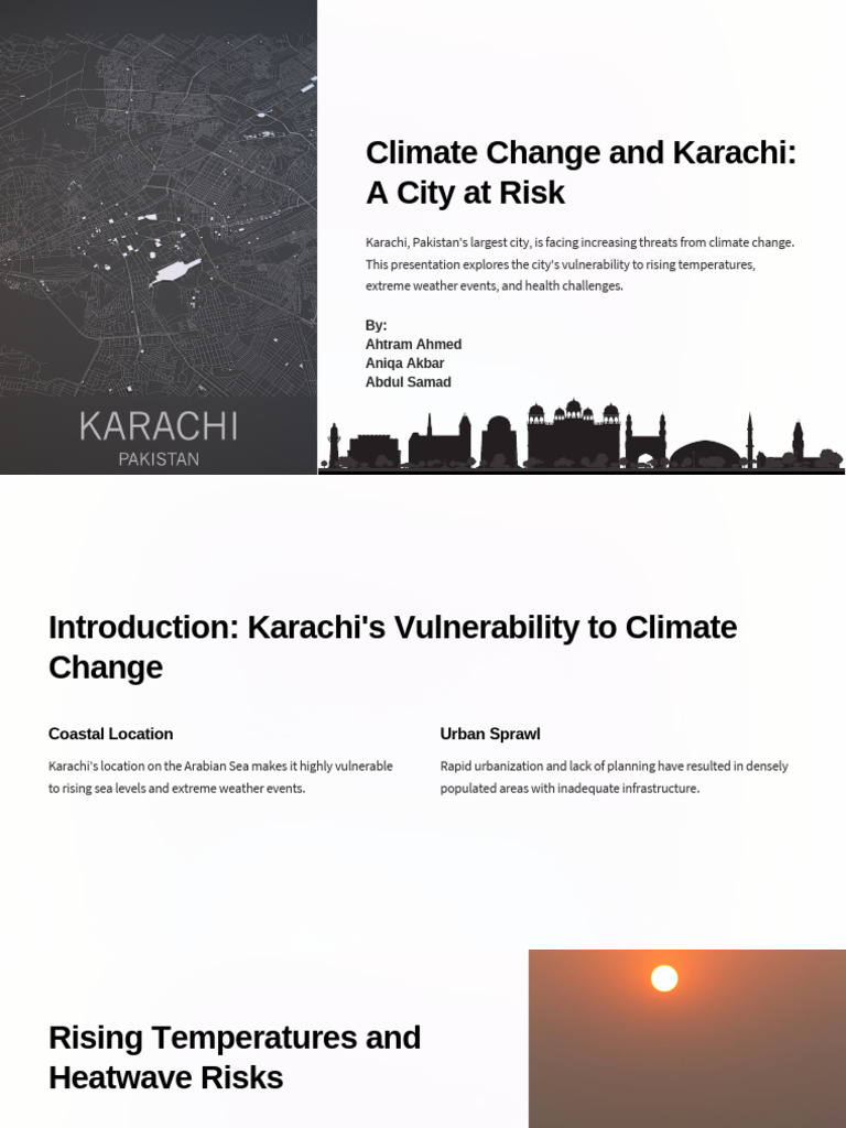 Karachi's Climate Change Vulnerabilities | PDF | Climate Resilience ...