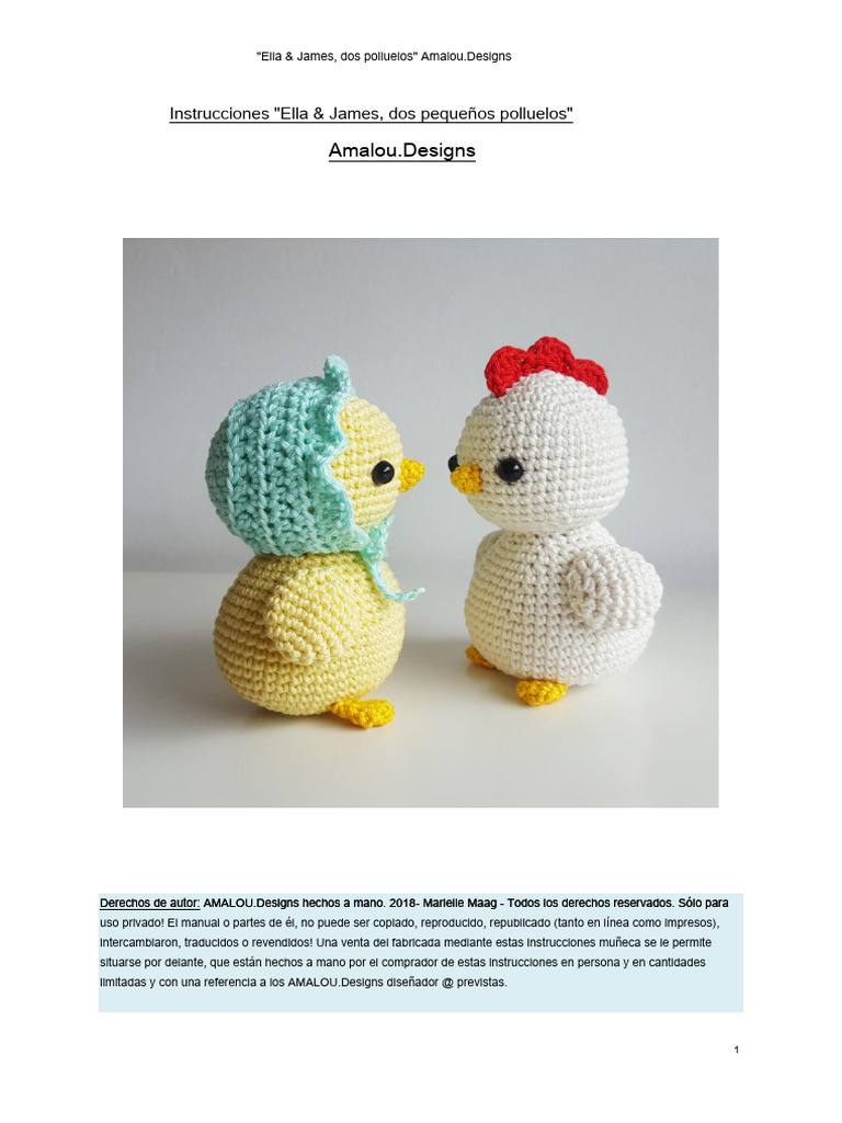 Amalou Mini Pollitos | PDF | Tejer