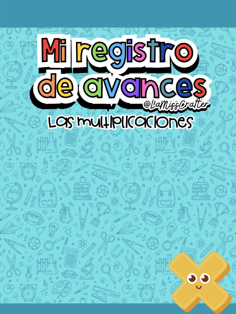 Registro de avances tablas de multiplicar | PDF