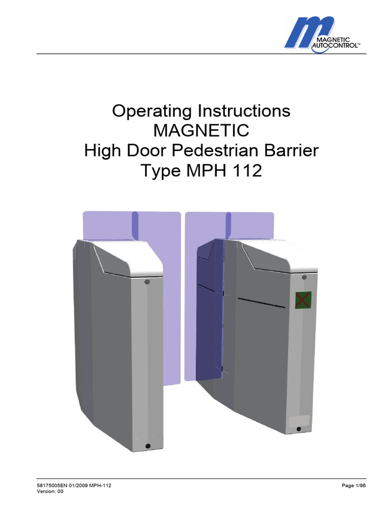 MPH High Door Rectractable Panel Barrier Manual | PDF | Electrical ...