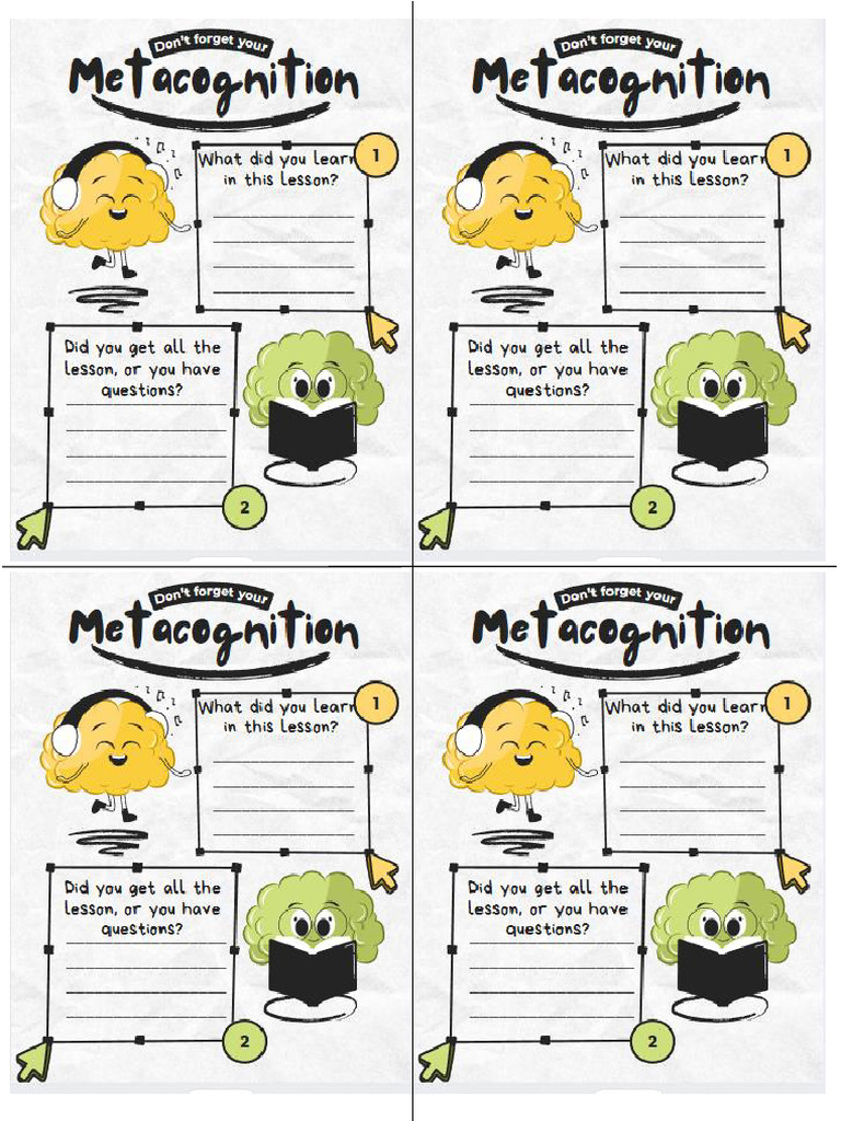 Metacognition Print | PDF