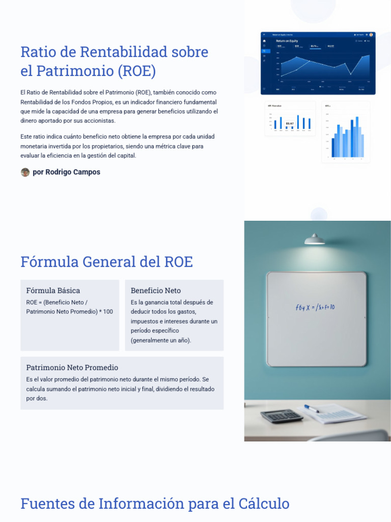 Roe | PDF | Rentabilidad sobre recursos propios | Business