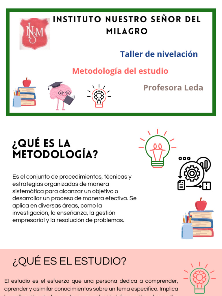 Metodologia de Estudio. | PDF | Aprendizaje | Conocimiento