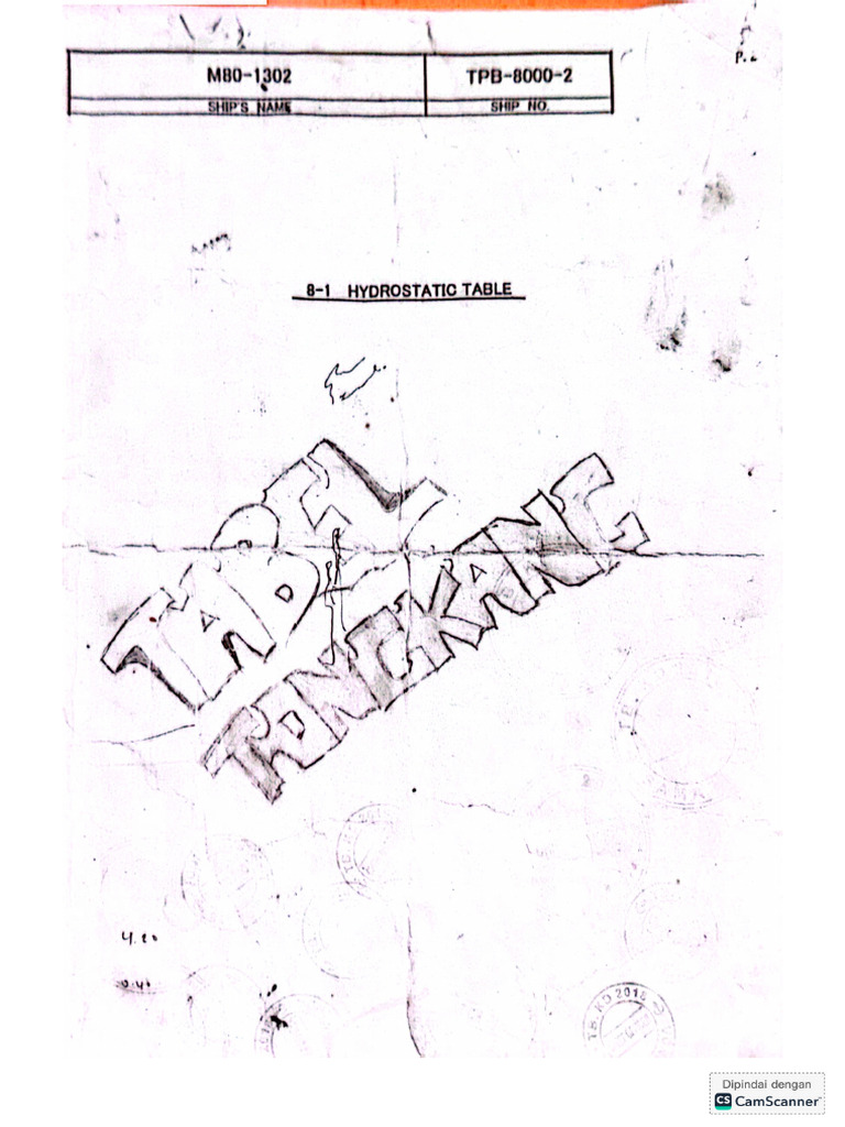 Hydrostatic Table BG. M80 - 1302 | PDF