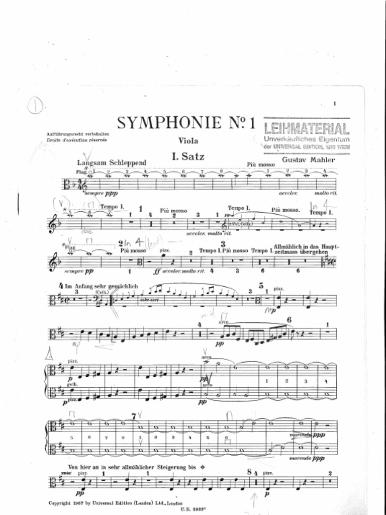06.02.01 Mahler 1 Vla | PDF