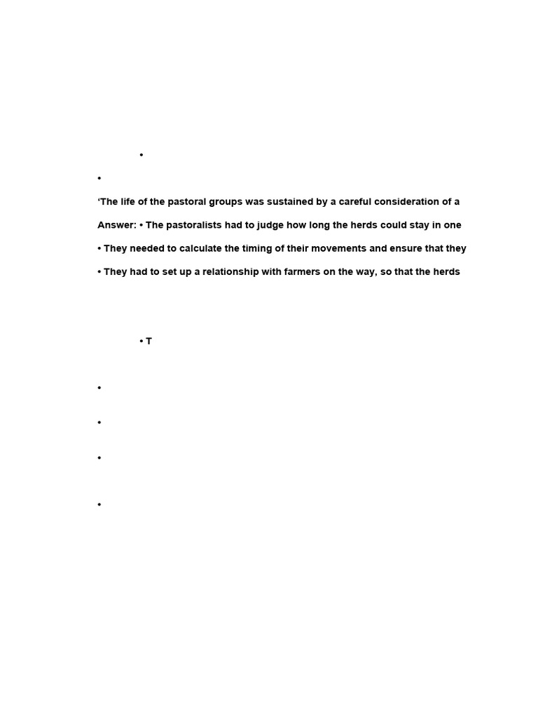 Model Answers Pastoralists in The Modern World SOCIAL SCIENCE IX 16 12 ...