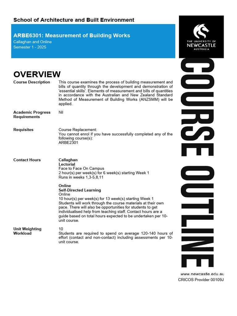 Building Measurement Course Overview | PDF | Educational Assessment ...