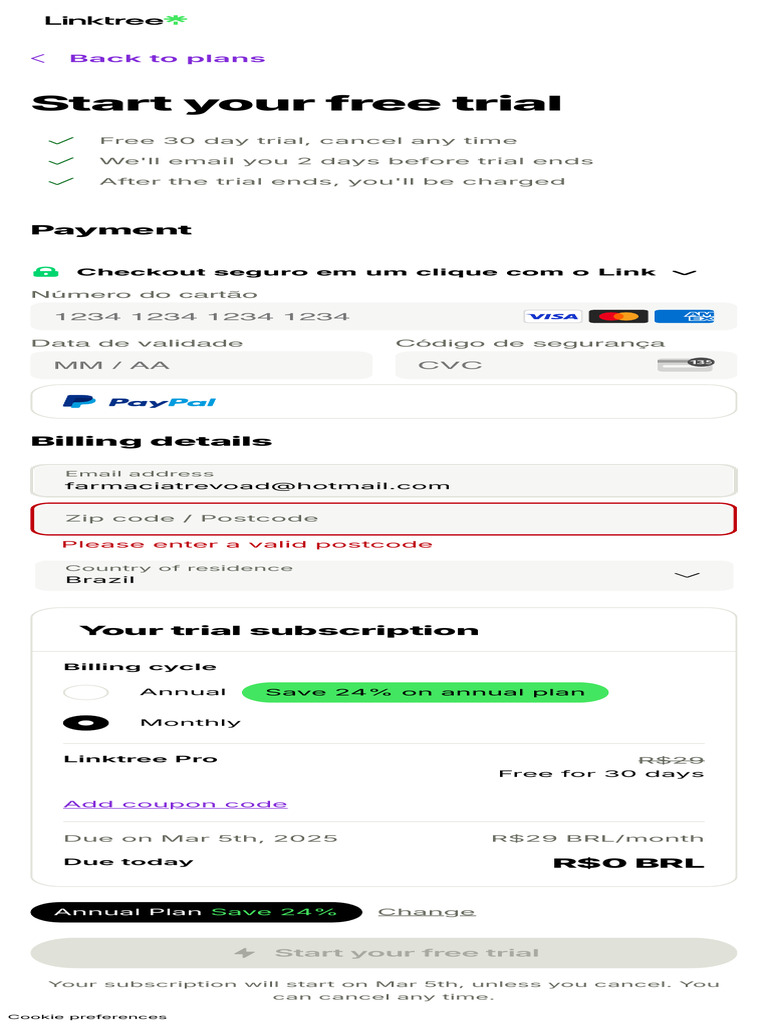 Linktree Create An Account For Free | PDF