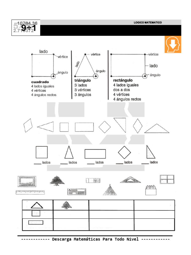 05 Reconozco Figuras Geométricas Segundo de Primaria | PDF