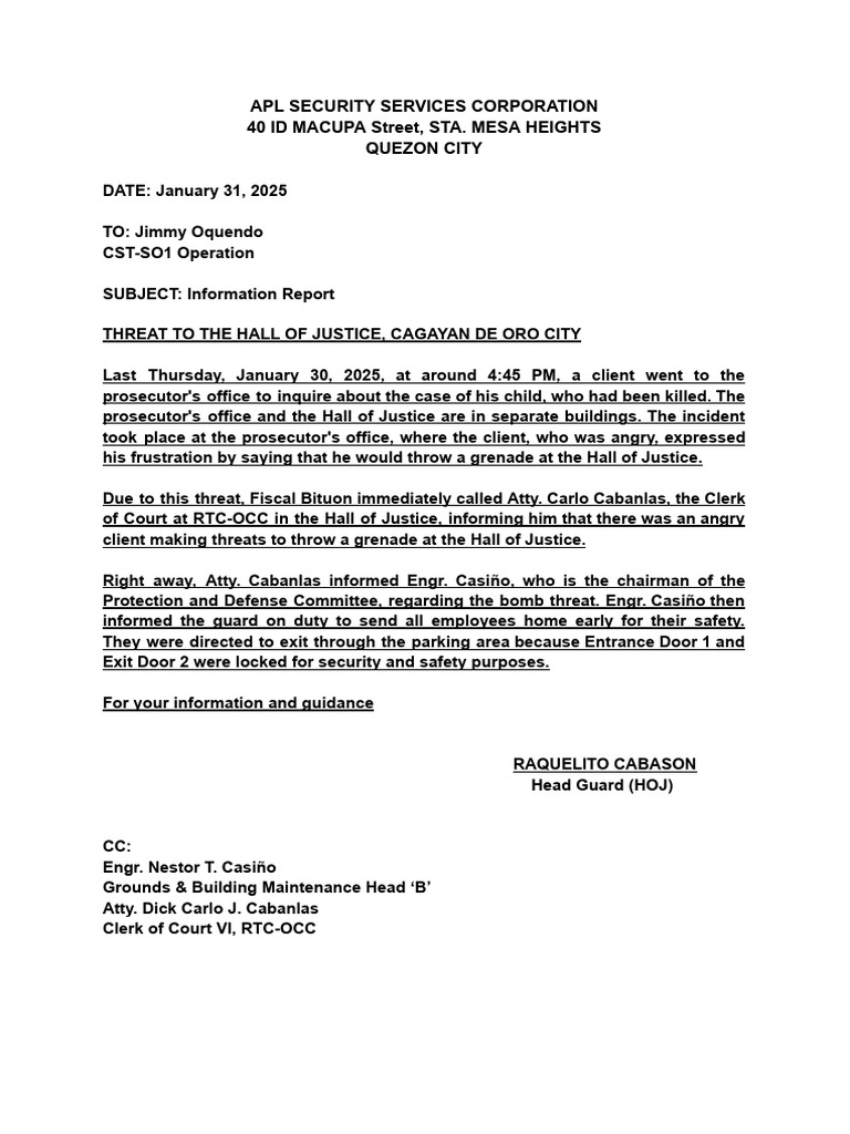 APL SECURITY SERVICES CORPORATION | PDF