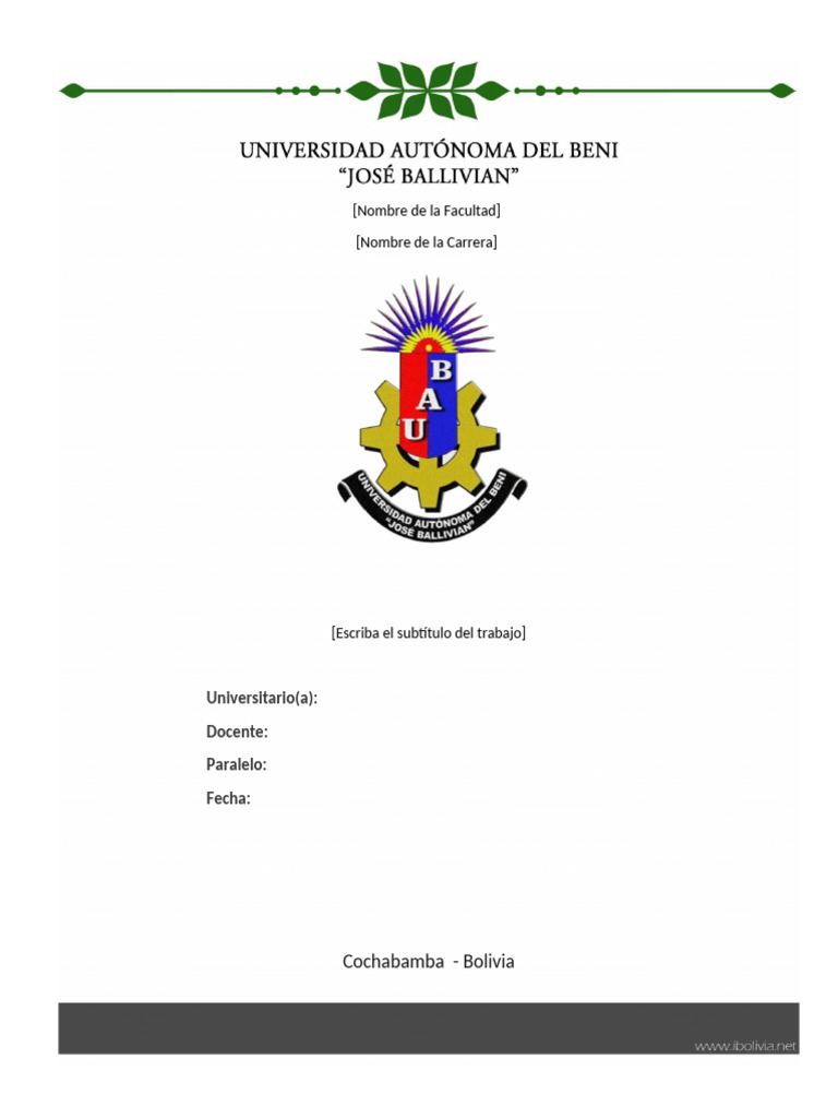 Caratula de L Beni | PDF