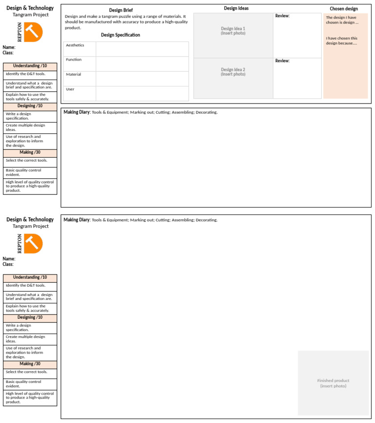 Tangram Design Project Overview | PDF