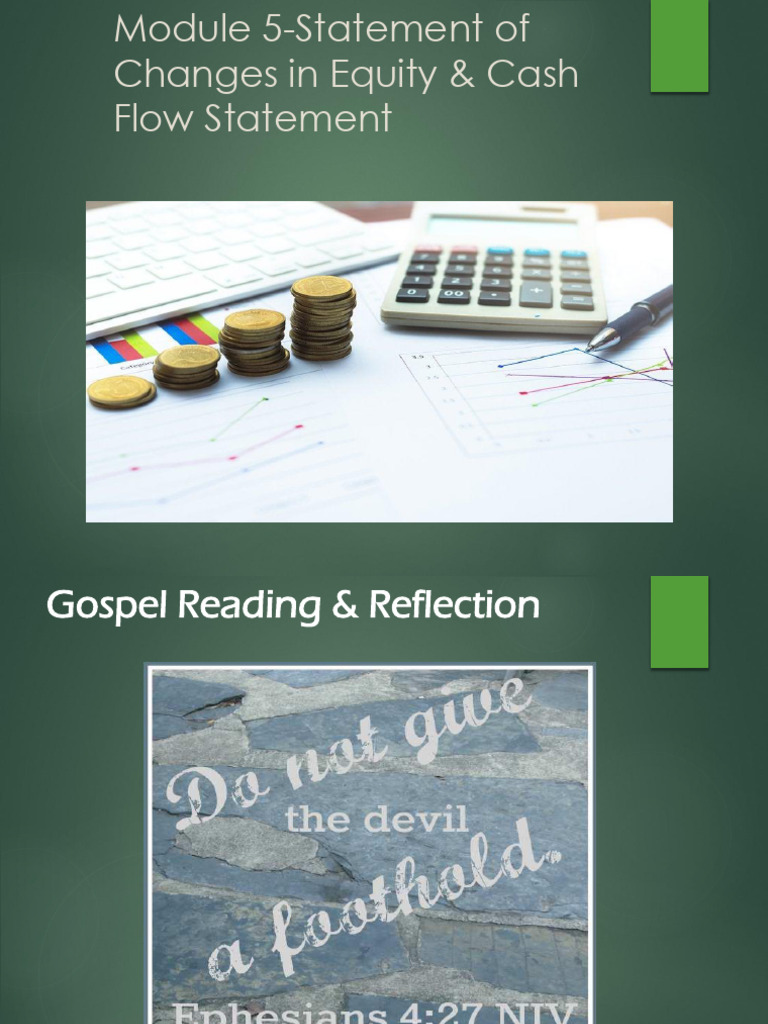 Module 5 - Statement of Changes in Equity Cash Flow - ppt2 | PDF | Equity (Finance) | Dividend