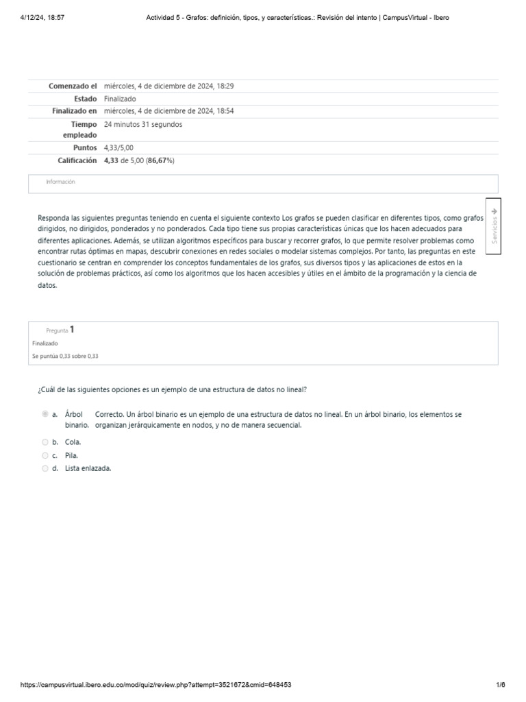 Actividad 5 - Grafos - Definición, Tipos, y Características. - Revisión ...