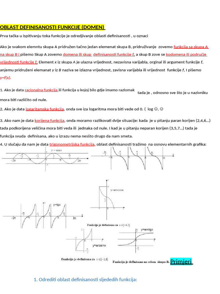 Realne Funkcije | PDF