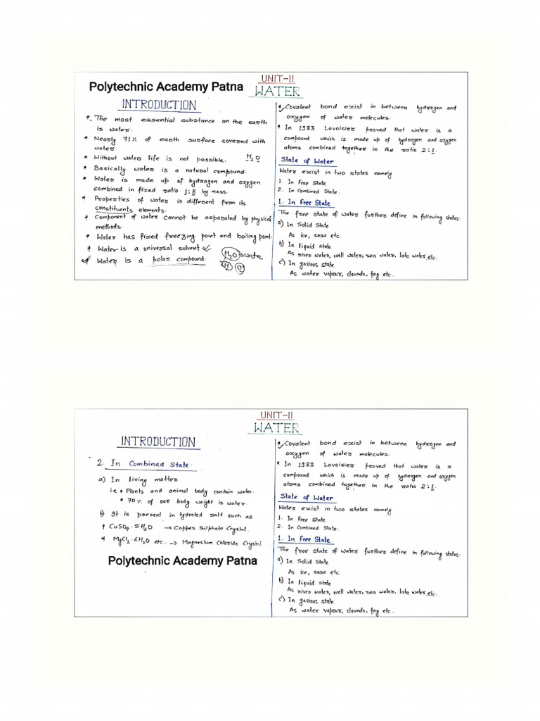 water unit-2 | PDF