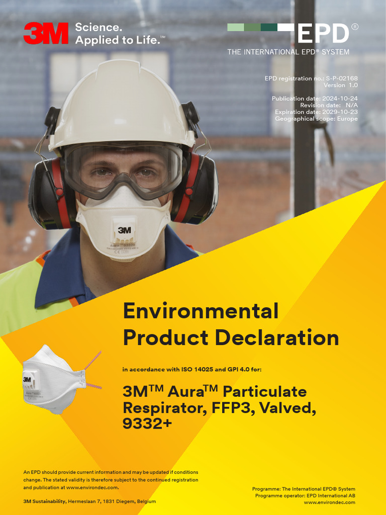 3M - EPD For Aura Brand Valved Particulate Respirator | PDF | Life ...
