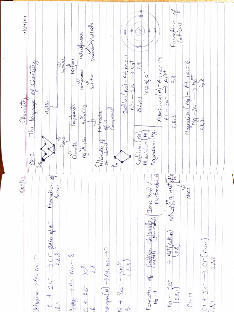 Chapter 1 Chemistry Notes | PDF