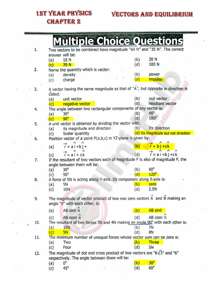 Chapter 2 Mcqs | PDF