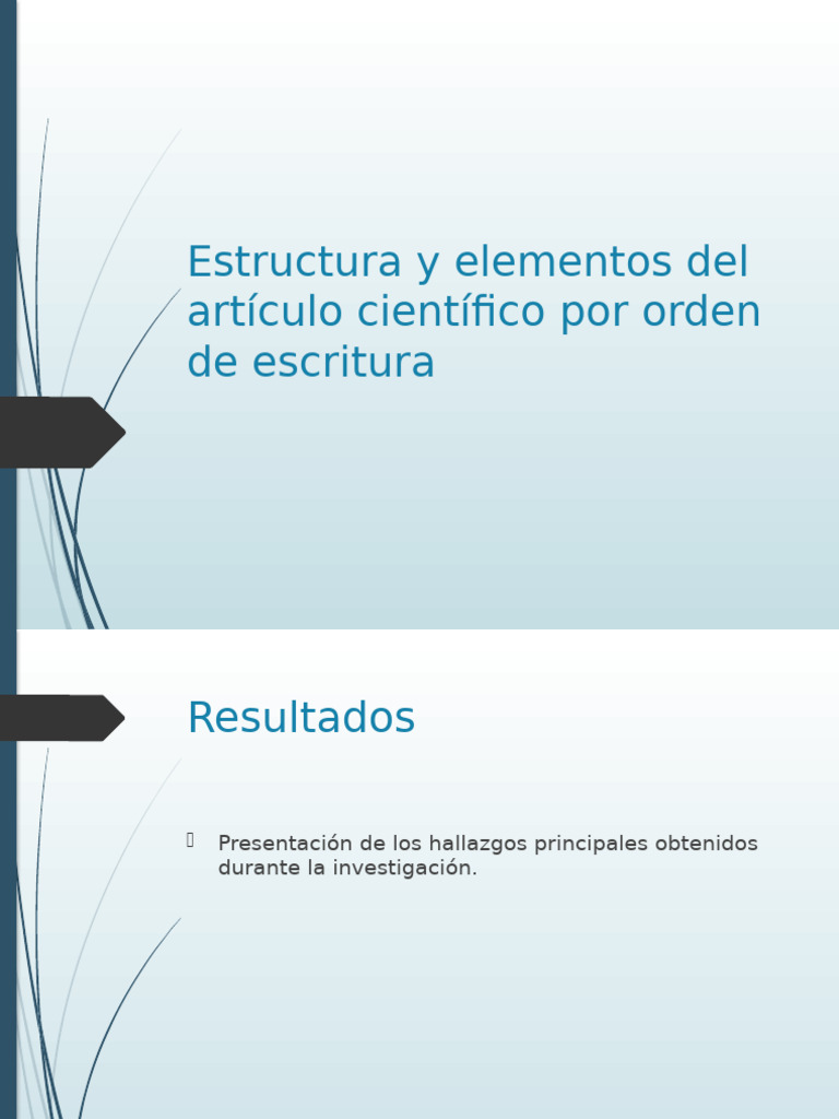 Estructura Elementos Articulo Cientifico | PDF