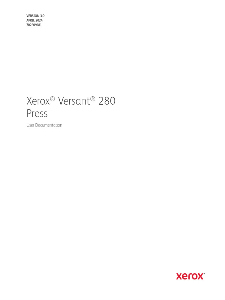 Xerox Versant 280 User Guide 2024 | PDF | Adobe In Design | Computing