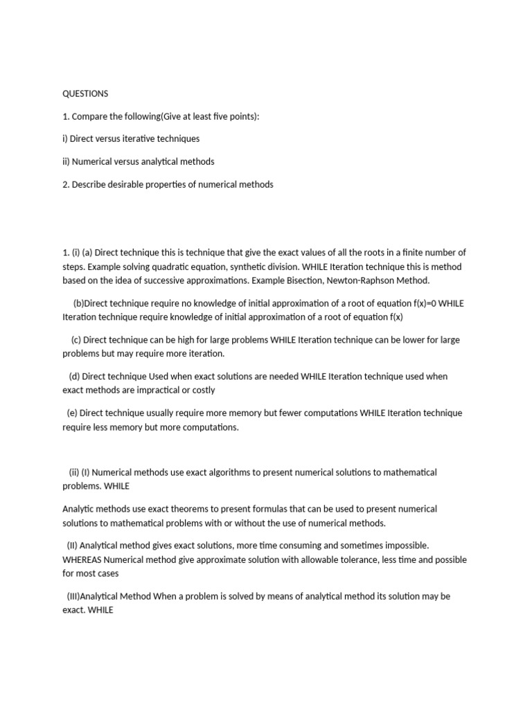 MSS 224 Group Assignment | PDF | Numerical Analysis | Mathematics Of Computing