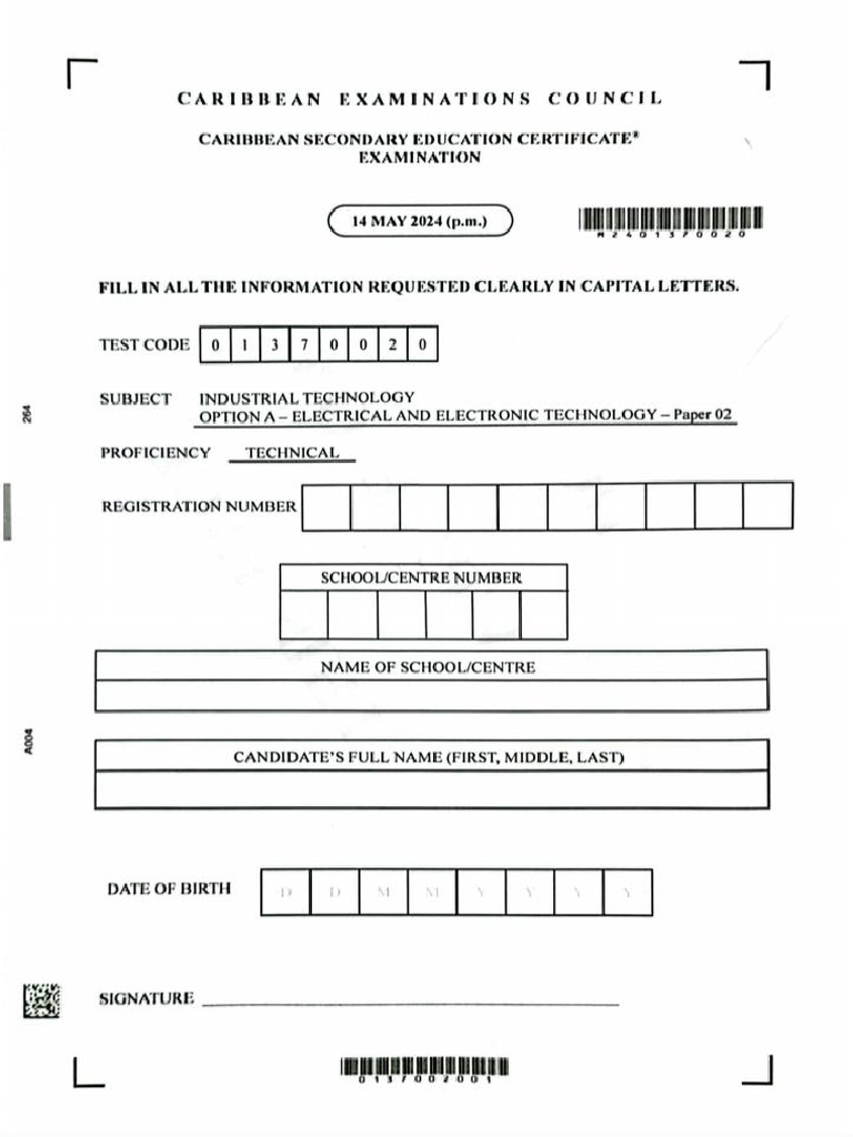 EET Past Paper 2024 | PDF
