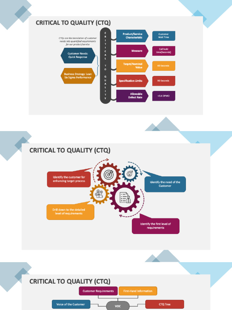 Critical To Quality Characteristics | PDF