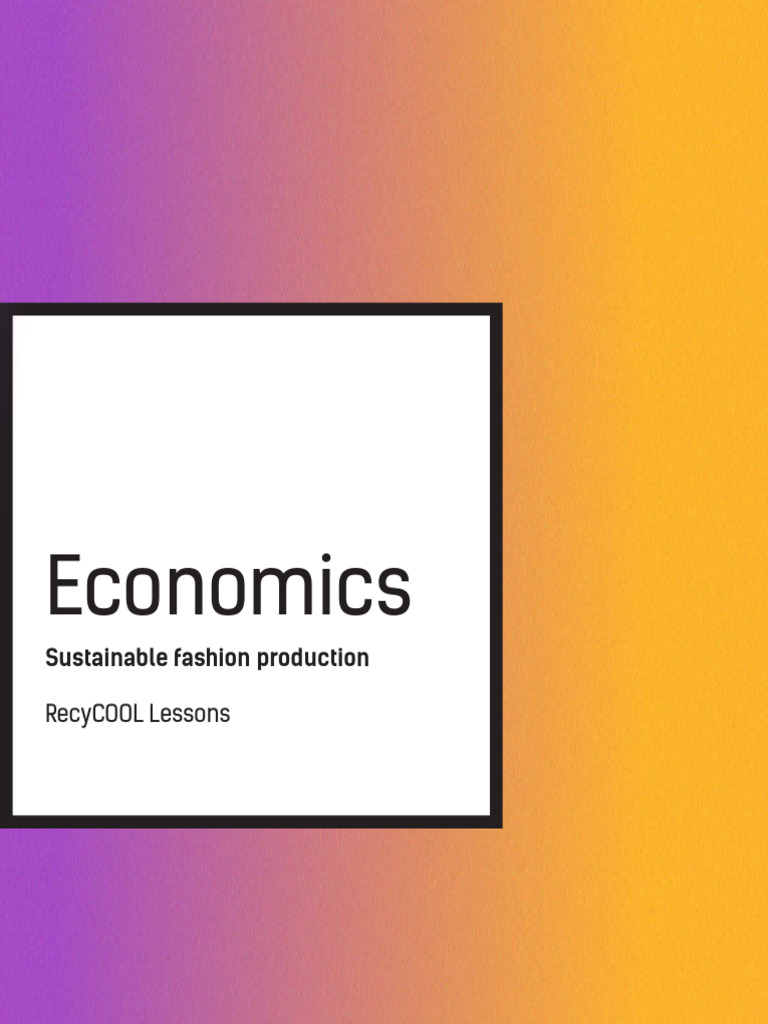 Sustainable Fashion Education Plan | PDF | Clothing | Fashion