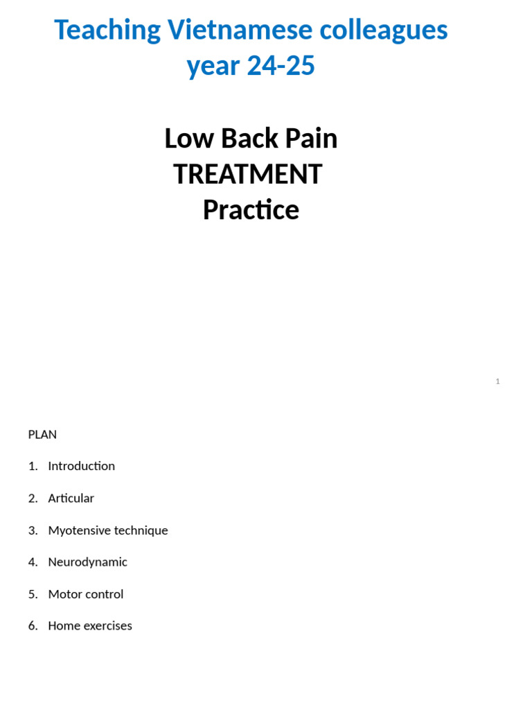 module_5-6_lbp_TREATMENT | PDF | Anatomical Terms Of Motion | Strength ...