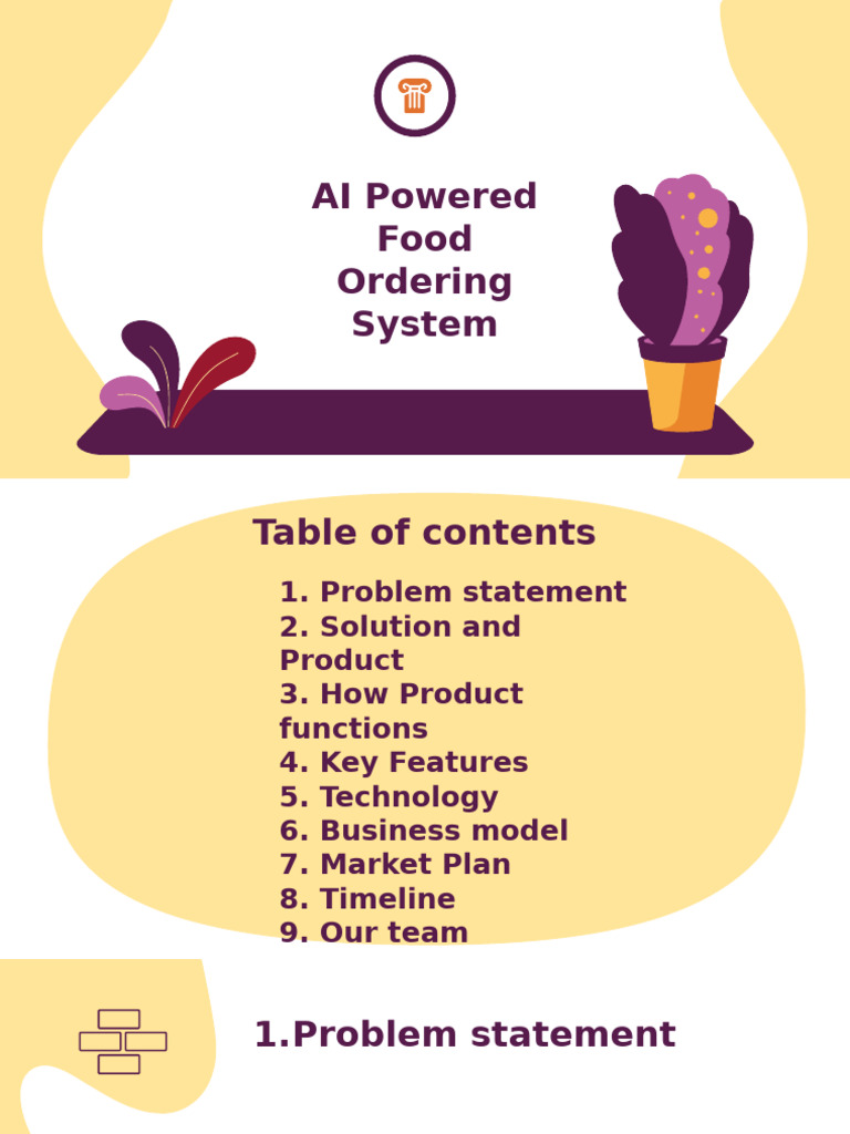 AI powered food ordering system | PDF | Point Of Sale | Restaurants