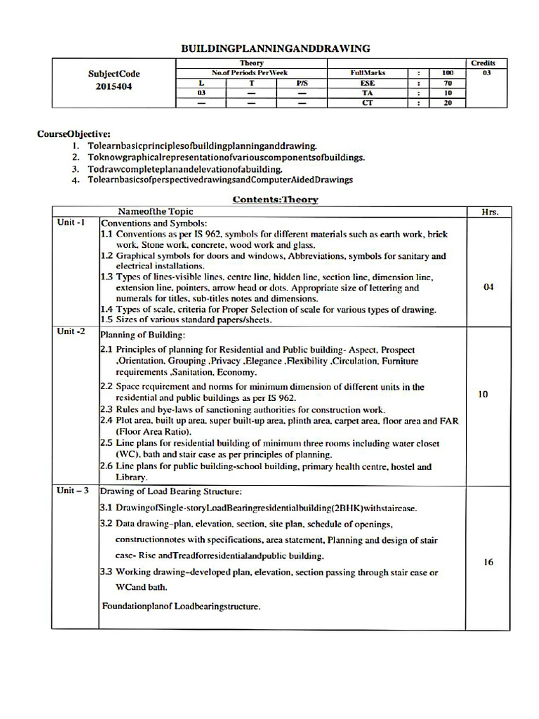 Building Planning and Design | PDF