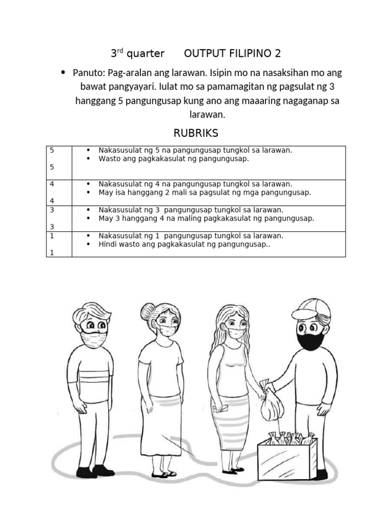 3rd Quarter OUTPUT FILIPINO 2 | PDF