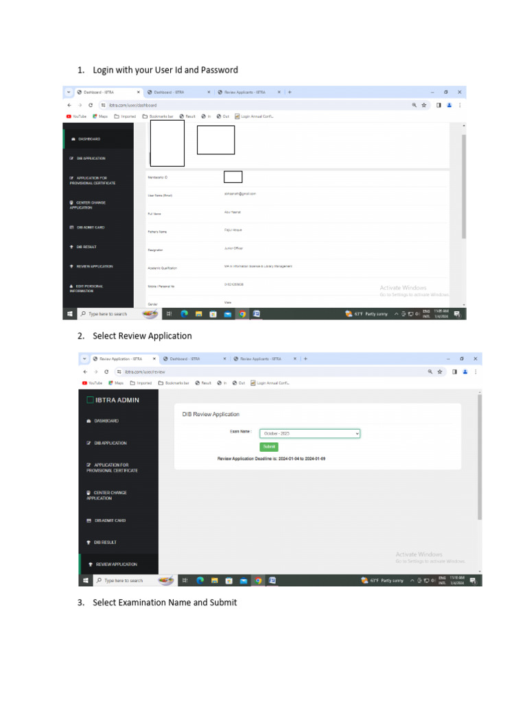 DIB payment procedure | PDF