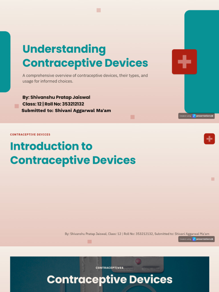 Contraceptive Devices | PDF