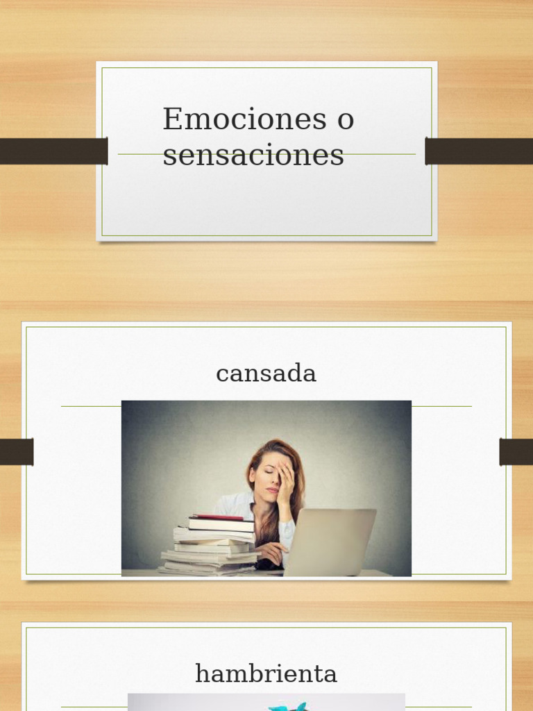 Emociones o sensaciones | PDF