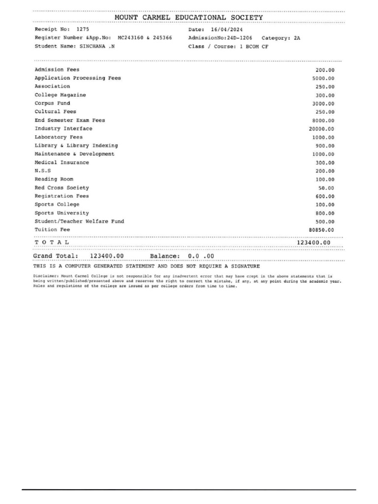 Fee | PDF