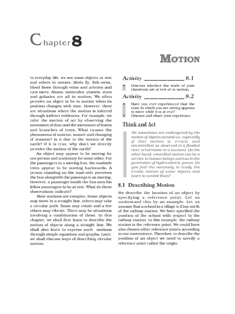 Ix Class Physics Ncert | PDF