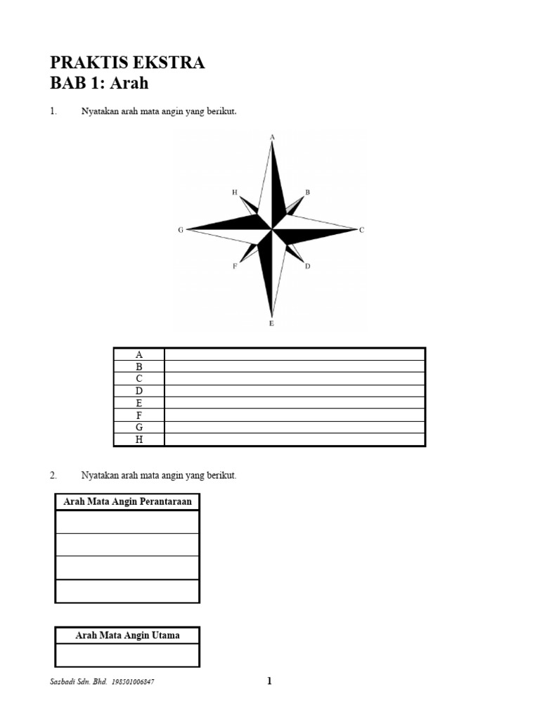 Bab 1 Arah - 1.1 - 1.3.docx | PDF