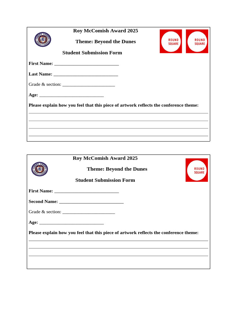 Art Competition Form | PDF