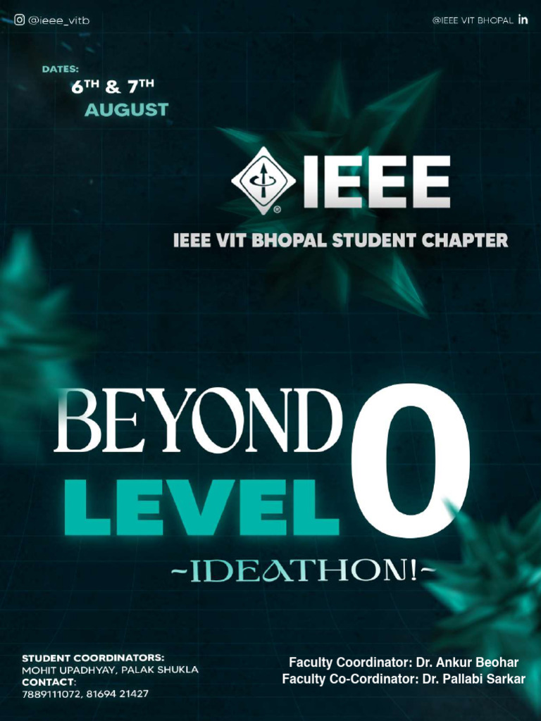 IEEE Beyond Level IDEATHON Brochure | PDF