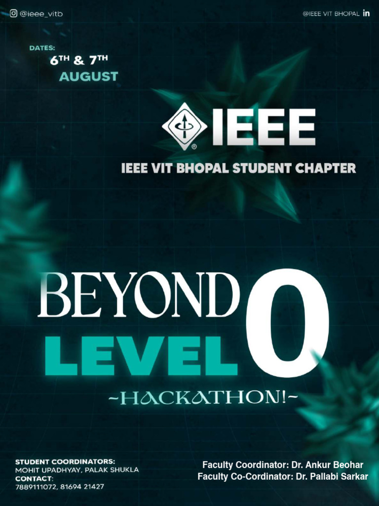 IEEE Beyond Level Hackathon Brochure | PDF