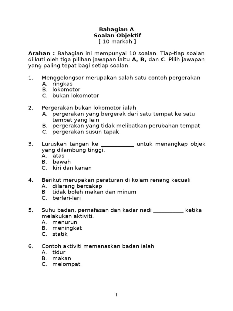 Tahun 2 PJPK Uasa Nov 2024 | PDF