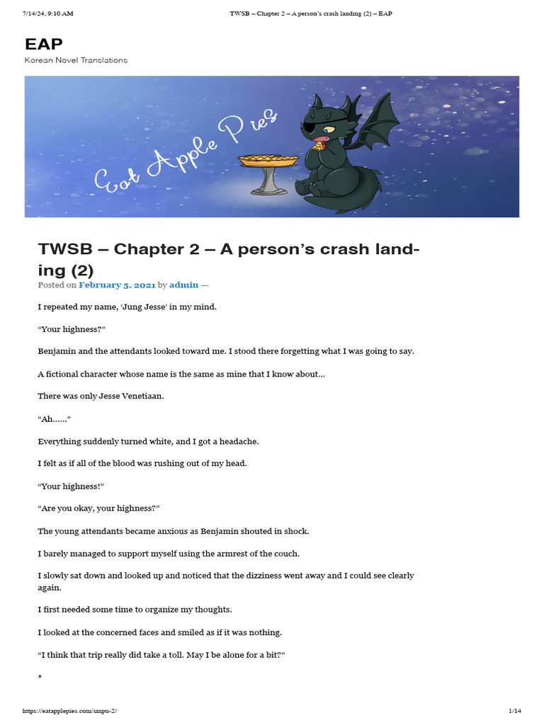 TWSB - Chapter 2 - A Person's Crash Landing (2) - EAP | PDF